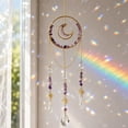 1PC Natural Chip Stone Moon Crystal Suncatcher Rainbow Maker, Sun ...