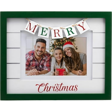 WaaHome Christmas Picture Frame - Merry Christmas Picture Frame 4x6 ...