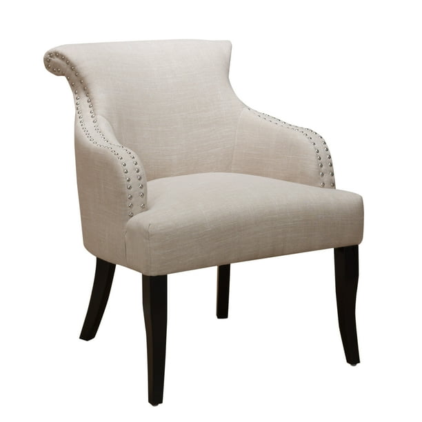 Noble House Gilmore Light Beige Fabric Club Chair - Walmart.com