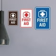 Signs ByLITA Portrait Round First aid Sign (Red) - Medium - Walmart.com