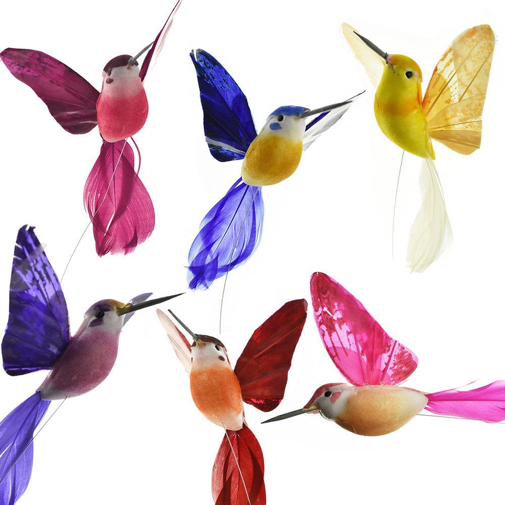 Mini Bright Hummingbird Picks, 10-Inch, 12-Piece - Walmart.com ...