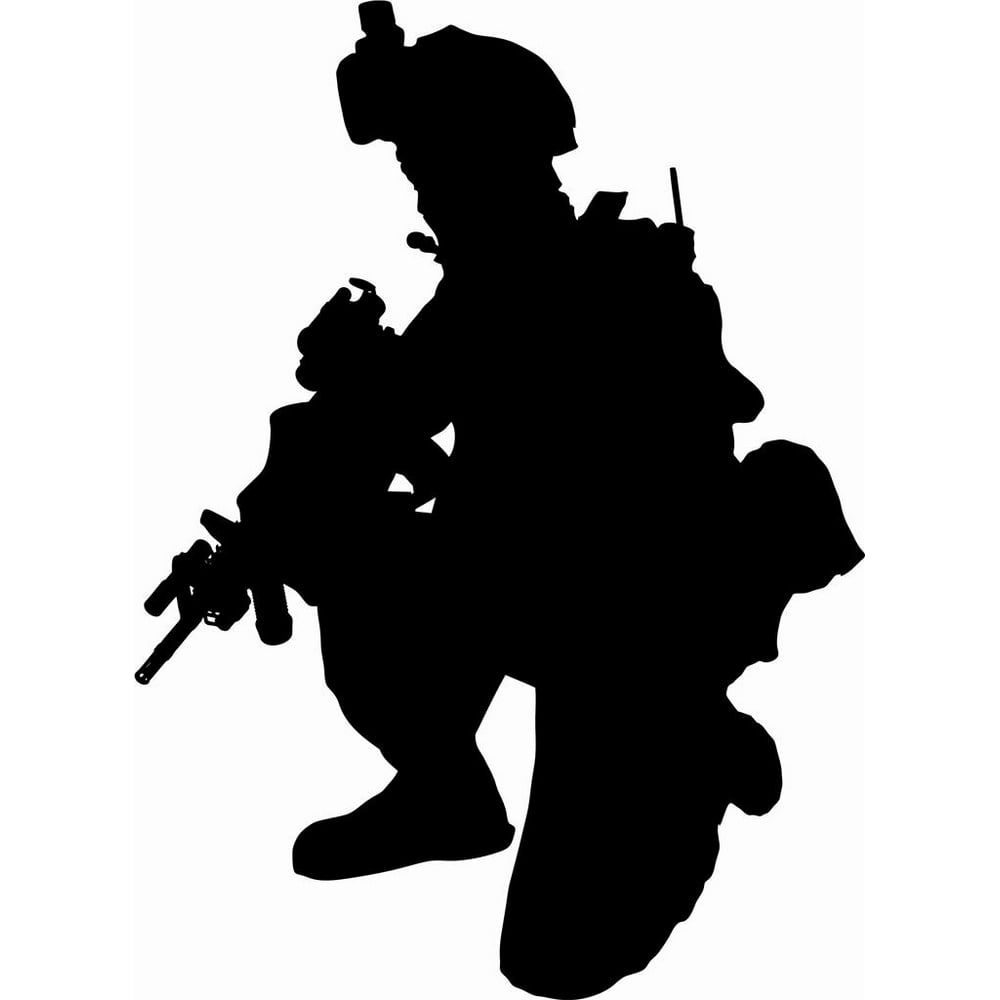 Do It Yourself Wall Decal Sticker Soldier Military Man War Fight ...