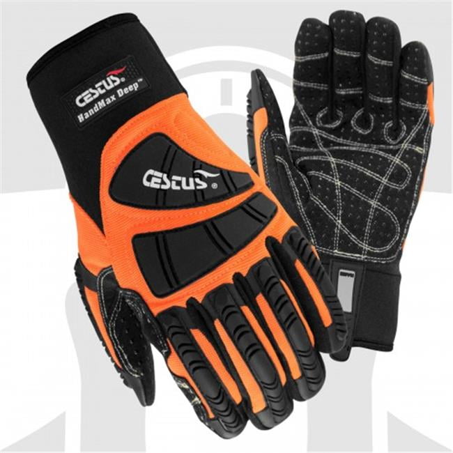 Pro Series Handmax Deep Impact One Pair Glove, Orange - Large - Walmart.com