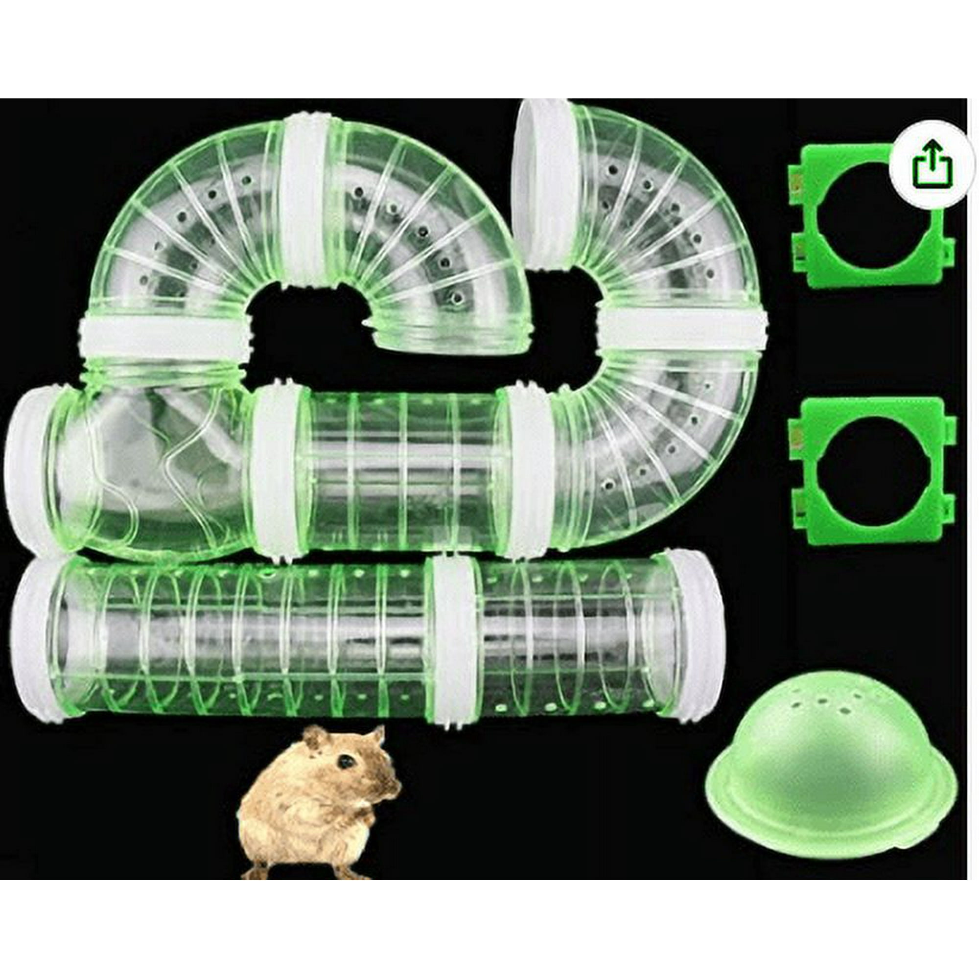 Click here for Gashomeca Transparent Hamster Cage Toys hamster Tu... prices