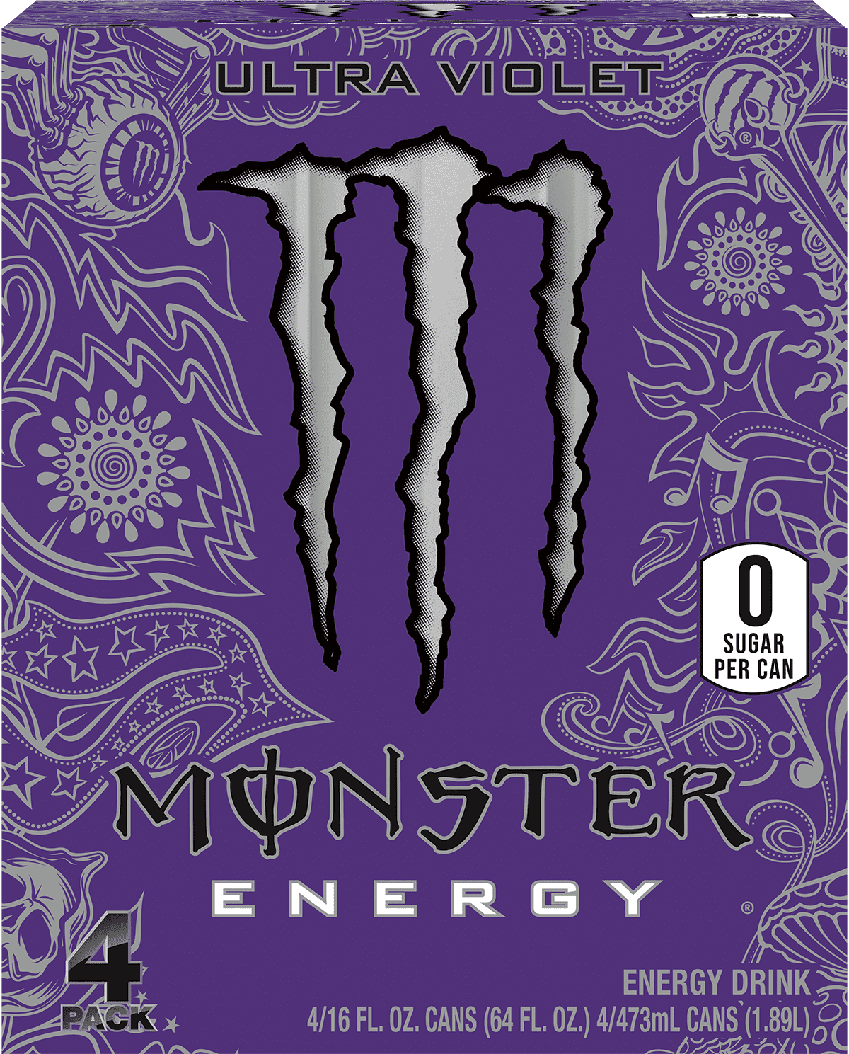 Purple Monster Energy Logo Wallpaper