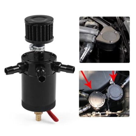 Billet Aluminum 6AN Oil Catch Can Reservoir Tank -6AN Performance W ...