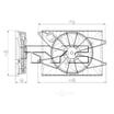 TYC 621160 Dual Radiator and Condenser Fan Assembly Fits 2008 Dodge ...