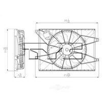 TYC 621160 Dual Radiator and Condenser Fan Assembly Fits 2008 Dodge ...