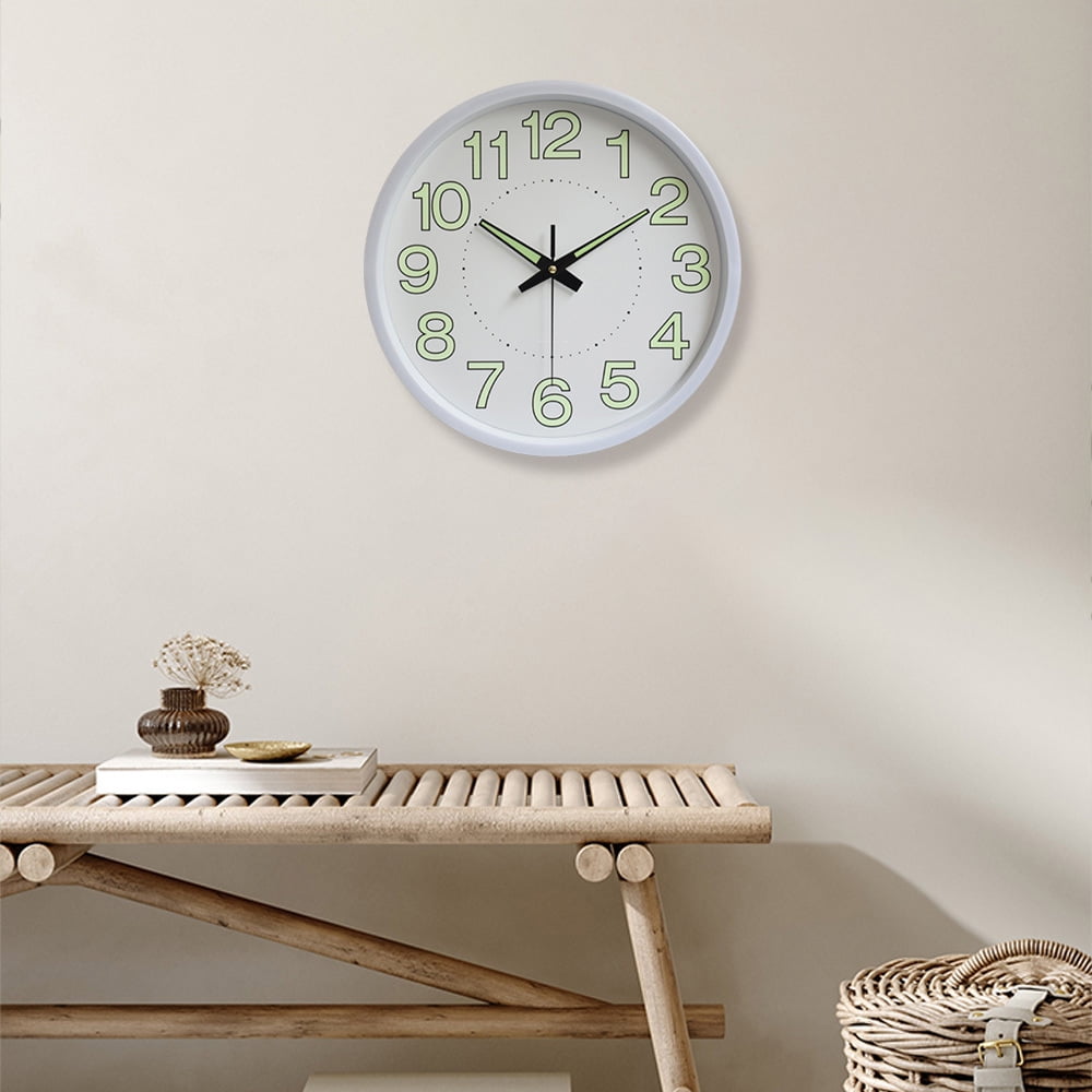 30CM Luminous Hanging Clocks Round Wall Electronic Clock for Porch ...