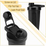 Mr. Pen Protein Shaker Bottle, 28 oz, Black, Mixing Ball Included ...