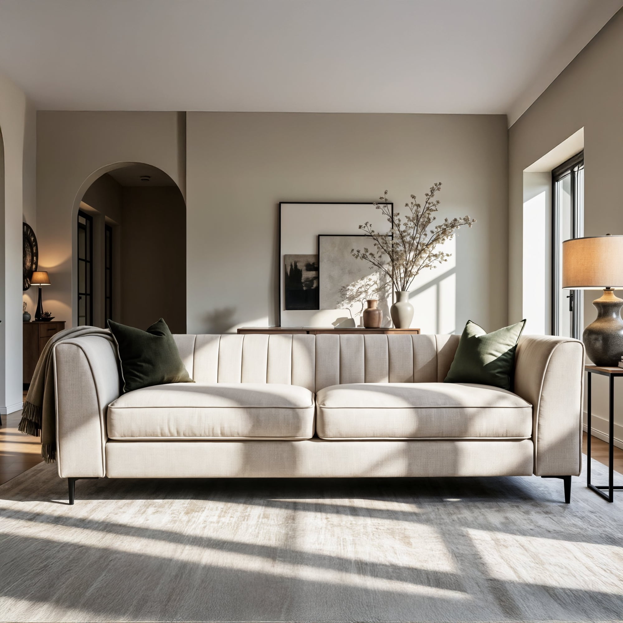 Click here for Aykah 3 Seater Sofa  Modern Upholstered Comfortabl... prices