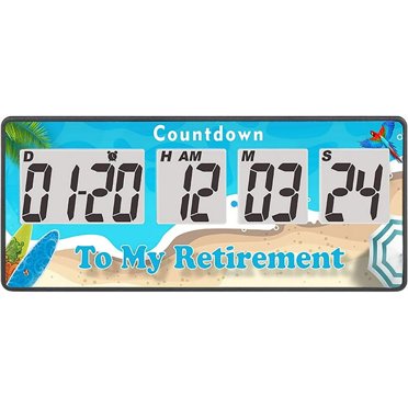 LED Countdown Clock Digital Timer 999 Days Retirement Reusable Clock ...