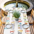 Cute Colorful Fitted Rectangle Tablecloth 24" x 36" Cartoon Animal ...