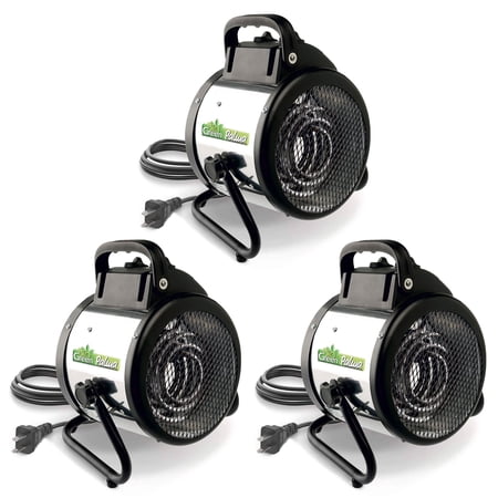 Bio Green Palma Basic Greenhouse Space Heater, 120 Sq Ft, 1500W (3 Pack ...