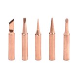6Pc Copper 900M-T Soldering Iron Tip & Handle Set and Soldering Station ...