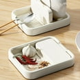 Jannly 1pc Spatula Spoon Rack Integrated Shelf Folding Pot Lid Rack