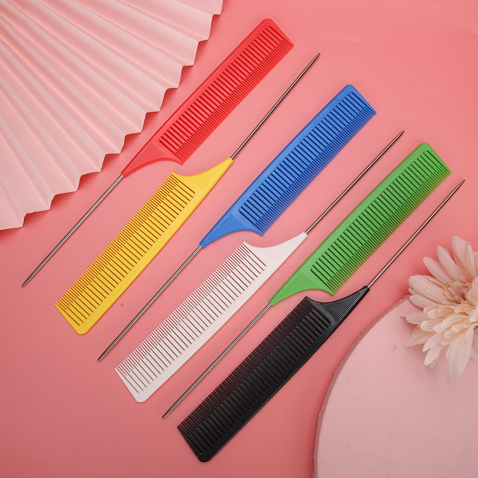 Peine de cola de rata BuyWeek 6 piezas profesional de dientes finos ...