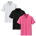 Afuyipoi 3-PC Boys Girls School Uniform Polos (For 3-17), Solid Color ...