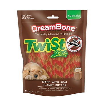 DreamBone Twist Sticks Chews Wrapped with Real Chicken 50 Count ...