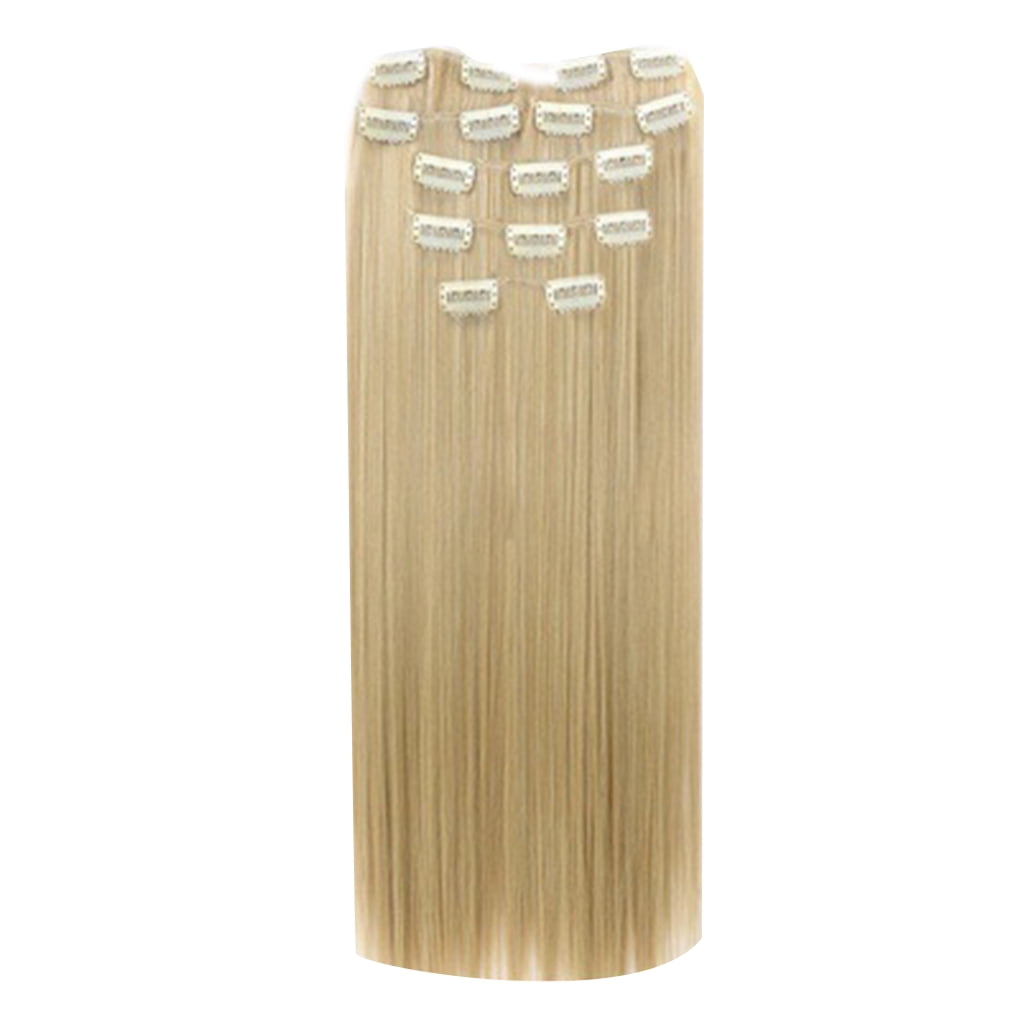 eternal 16pcs 60cm Hair Extending Natural Like Hairpieces Synthetic ...