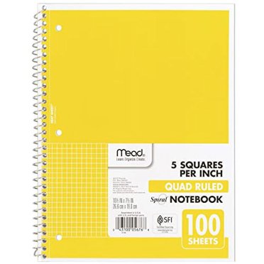 Mead, MEA05682, 5-subject Spiral Notebook, 1 Each - Walmart.com