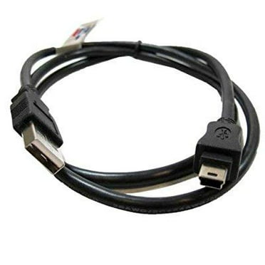 Mini USB 2.0 Cable, Black, Type A Male to 5 Pin Mini-B Male, 6 foot - 3 ...