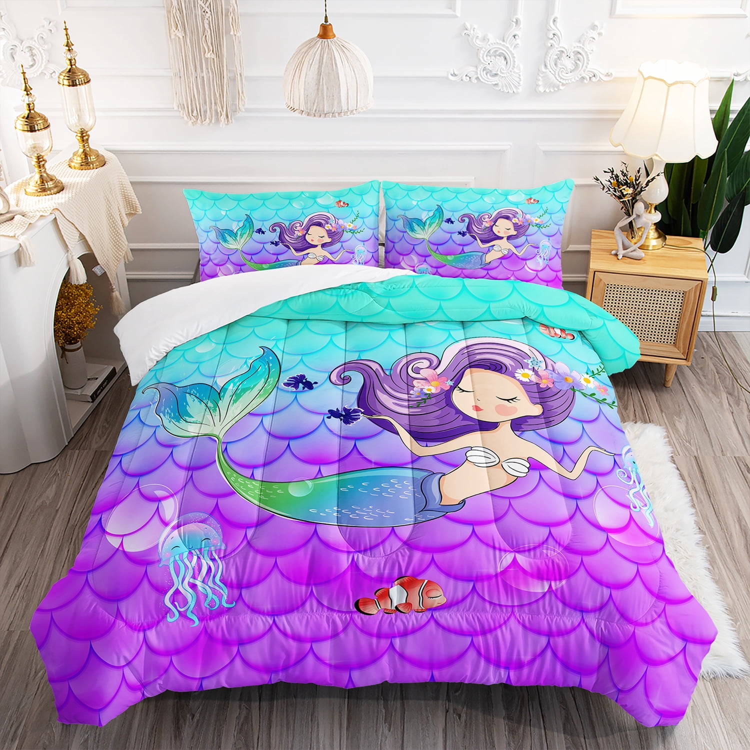 Hosima 3-Piece 3D Digital Printed Comforter With Various Patterns To ...