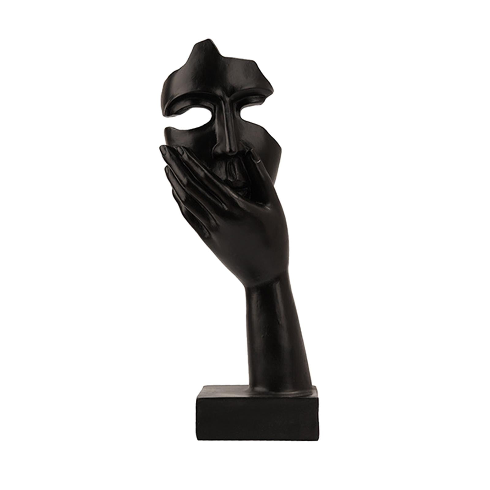 Women Face Art Statue, Abstract Figure Handicraft Resin Collectible ...