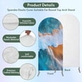 Beach Waves Arch Backdrop Cover 6.6x3.3 Ft, Spandex Wedding Arch Stand ...
