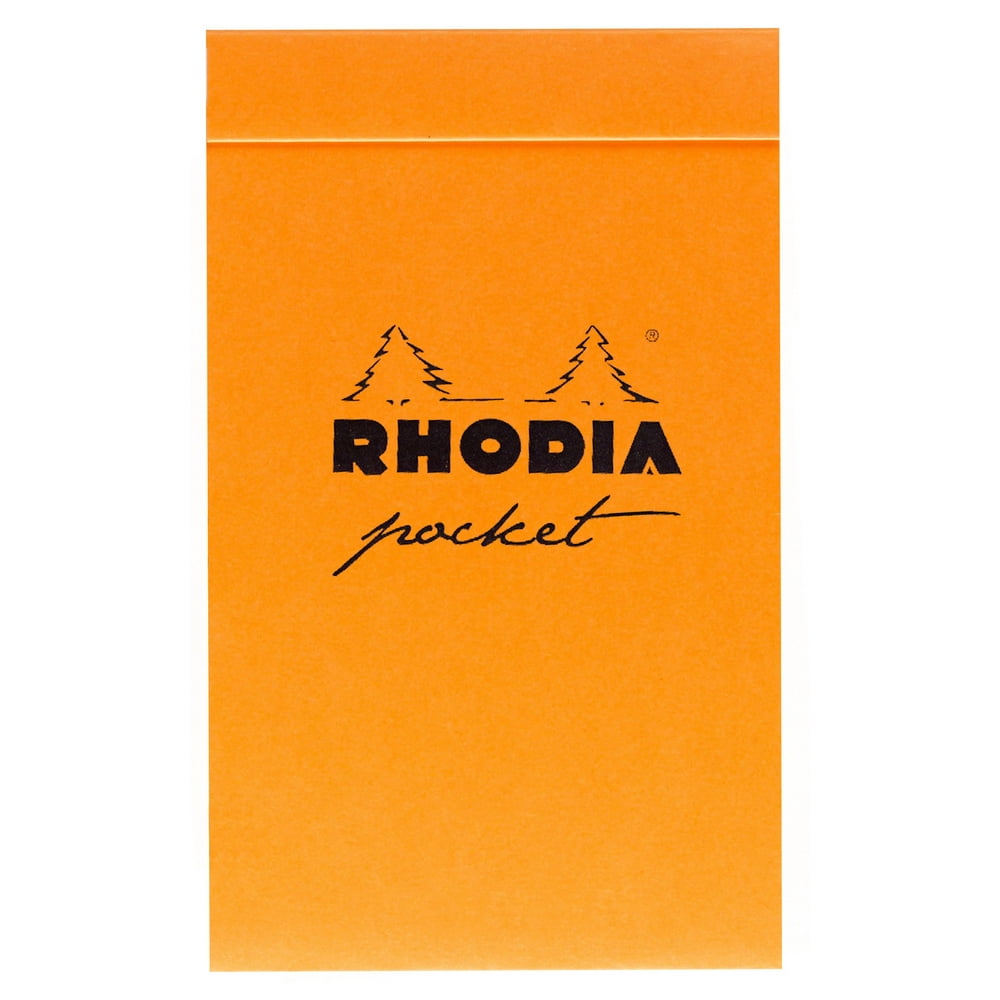 Rhodia Pocket Notepad- Dot Grid 40 Sheets - 3 x 4 3/4 - Assorted Color ...