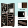 Giantex LED Lighted Jewelry Armoire, Wall/Door Mounted Organizer with ...