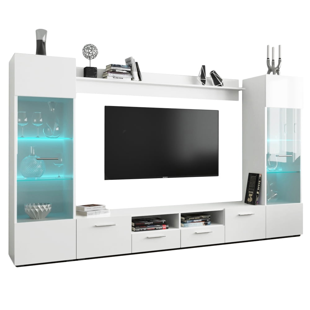 Modica 102 Wide Entertainment Center Wall Unit with Nepal | Ubuy