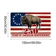 35x59 in. US 250 Commemorative Flags — 4th of July Decorations — Porch ...