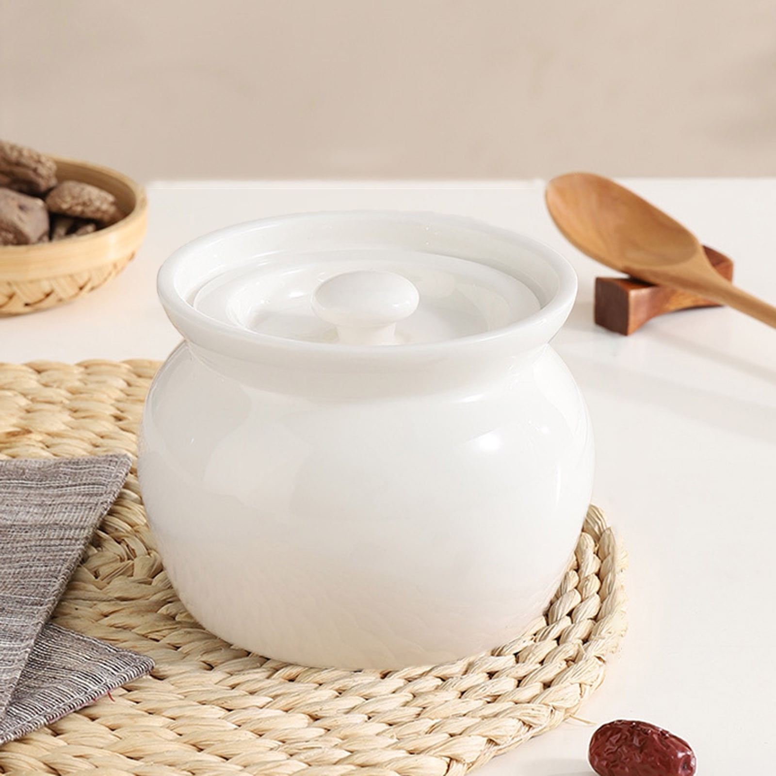 SHAGUOZHOU 400ml Ceramic Stew Pots With Lid RedNote (Xiaohongshu ...