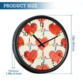 BZSMCE Voice Activated LED Night 12in Clock 12in Clock with Heart ...