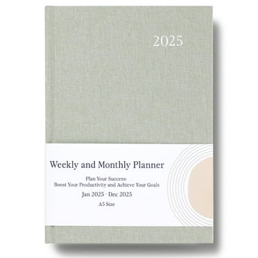 Monthly and Weekly Calendar Academic Planner , Hardcover Student ...
