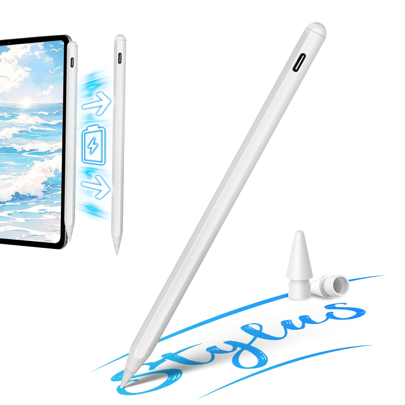 Lápiz capacitivo QLAYA para iPad de décima y novena generación, iPad ...