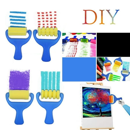 68 Pieces/set Kids Sponge Painting Brushes Kit Children DIY Preschool ...