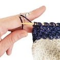 4 pc Thread Hook Vintage Rings Crochet Finger Wool Knitting Adjustable ...