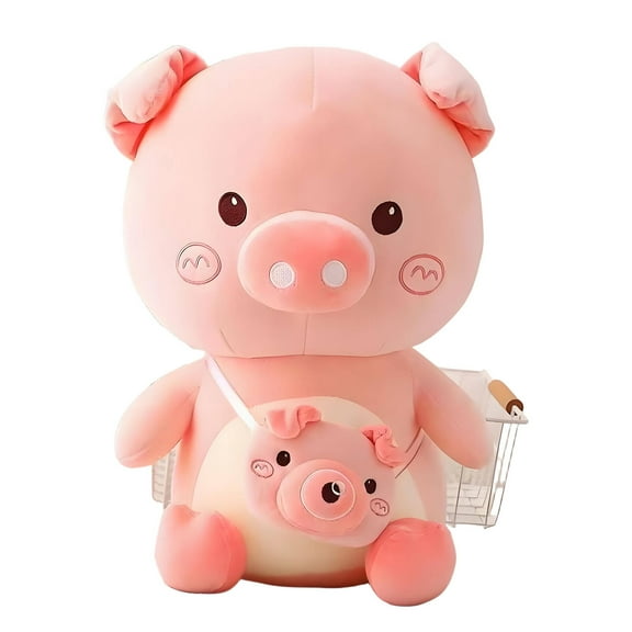 Piggy Boba Plush Cute Fluffy Adorable Pig Stuffed Animal Toy - Walmart.com