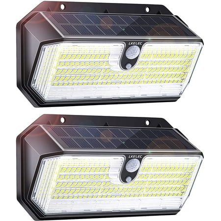 Solar Lights Outdoor 282 LED Motion Sensor Lights with 3 Lighting Modes ...