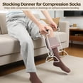 Stocking Donner for Compression Socks, Metal Sock Aid Tool with Foam ...