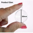 NVZI 30mm Clear Plastic Ornament Balls, Fillable and Hanging, Pack of ...