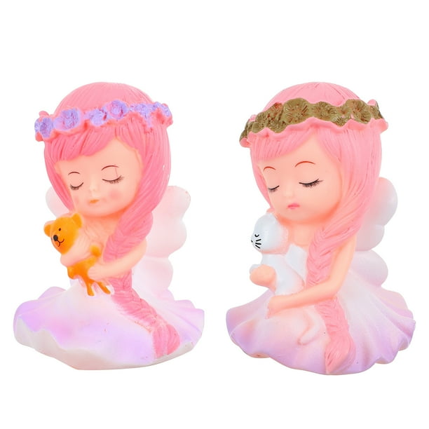 2pcs Creative Little Girl Statues Baking Cake Decors Little Girl ...