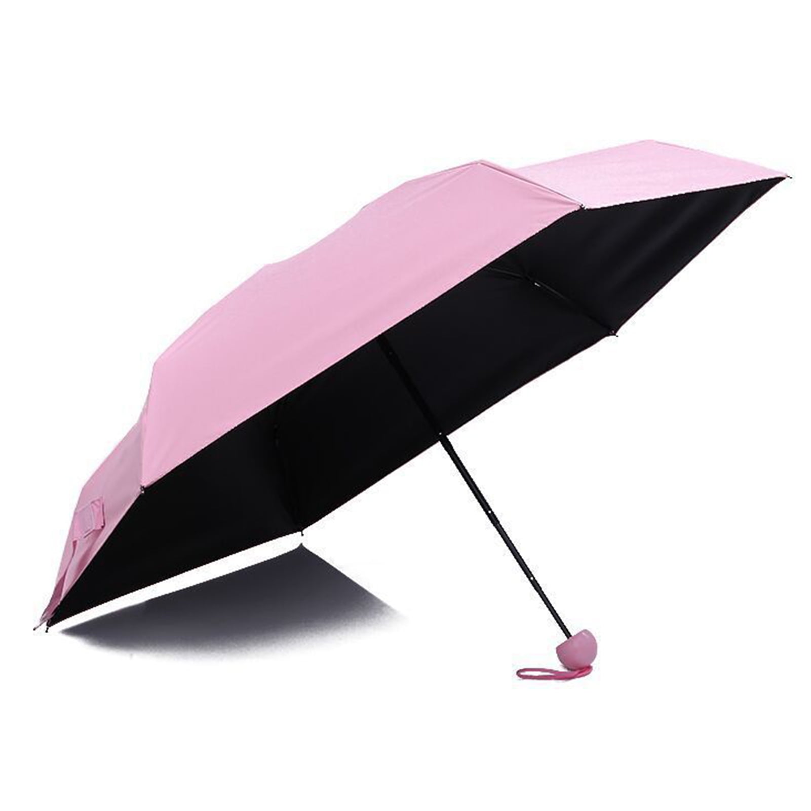 Mini Umbrella, Foldable Umbrellas with Case Rainproof UV Protection, 6 ...