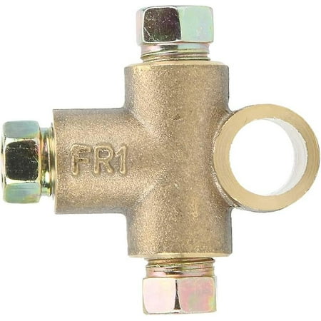 HEIBIN Inverted Female Tee, 3 Way T-shape Brake Tee With 3 Male Nuts ...