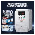 4KW 18A VFD Variable Frequency Drive, 5HP 3 Phase Motor Speed Controller 220V/240V, Adjustable ...