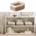 Foldable Storage Basket with Handle for Wardrobe Shelf Nursery Bedroom ...