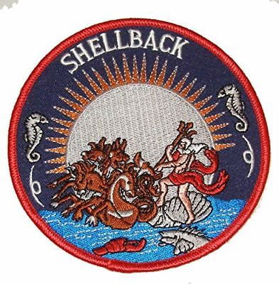 USN NAVY SHELLBACK CROSSING THE LINE PATCH SONS NEPTUNE TRUSTY DAVY ...