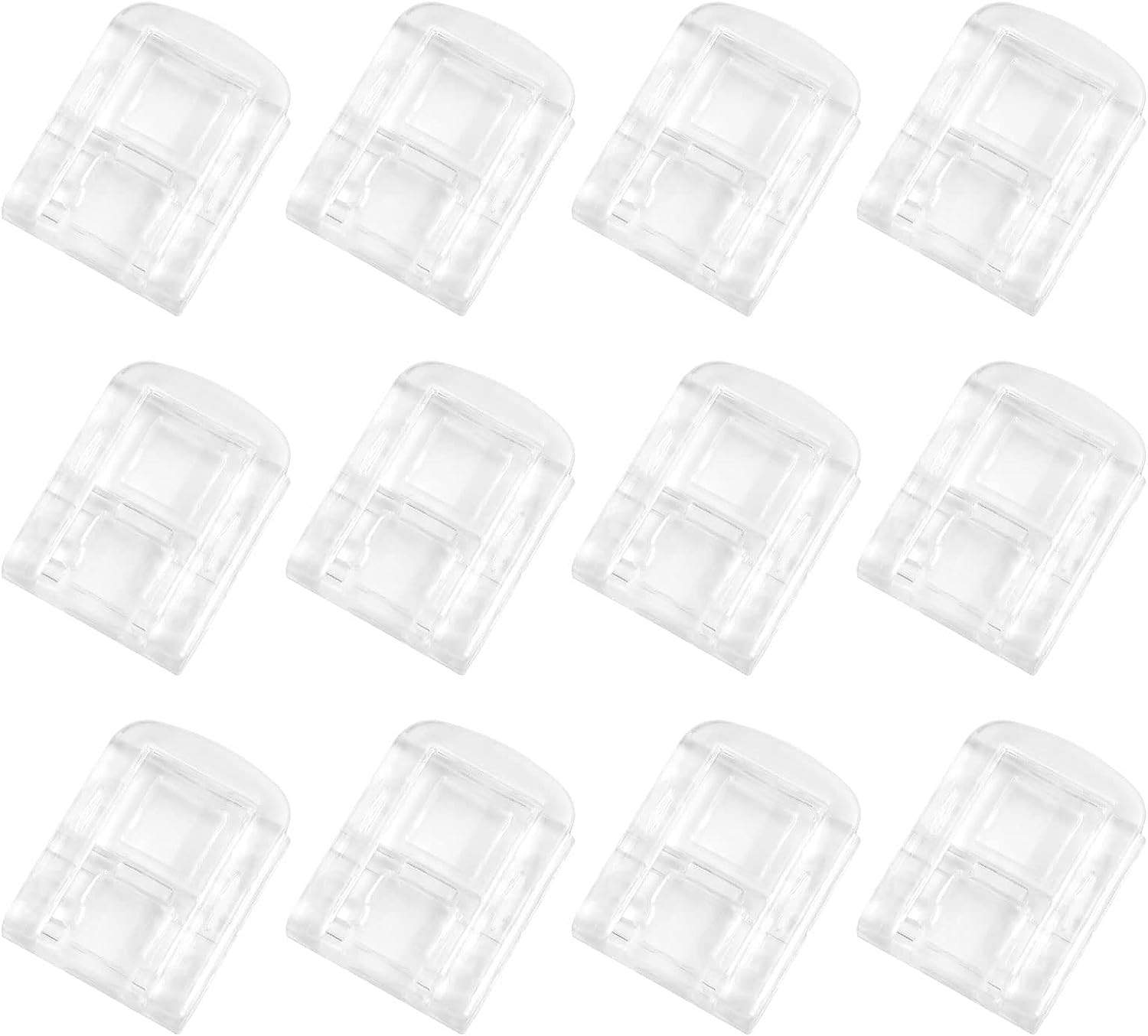 Acrylic Hinge Hasp,12Pcs Clear Mini Hinge Latch Hasp Lock,Transparent ...